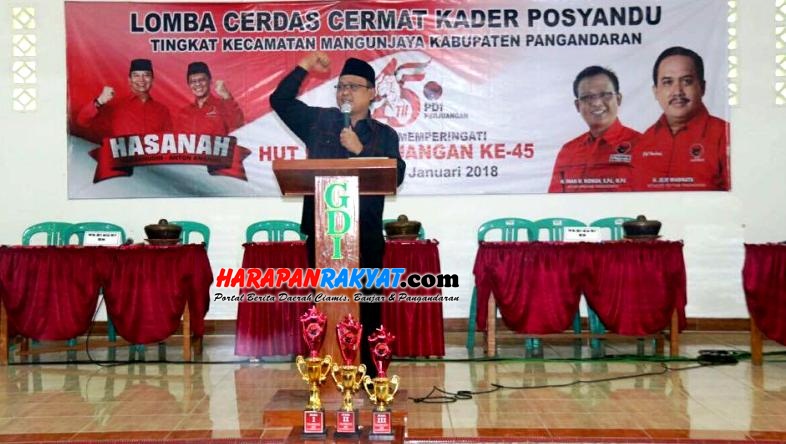 Hadiri LCC Kader Posyandu, Ini yang Dikatakan Ketua DPRD Pangandaran Hadiri LCC Kader Posyandu, Ini yang Dikatakan Ketua DPRD Pangandaran