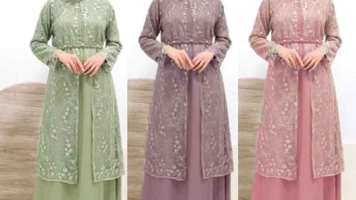 Model Gamis Brokat Kombinasi Satin Cocok untuk Acara Formal Model Gamis Brokat Kombinasi Satin Cocok untuk Acara Formal