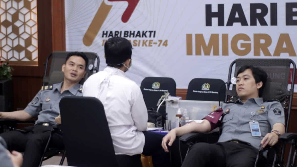 Hari Bhakti Imigrasi Ke 74 53 Pegawai Kemenkumham Jabar Donorkan Darahnya